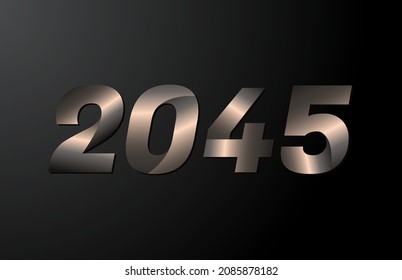 2045 Year Logotype 2045 New Year Stock Vector (Royalty Free) 2085878182 ...