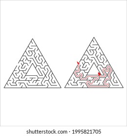 1,683 Triangular Maze Images, Stock Photos & Vectors | Shutterstock
