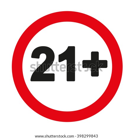 21 Age Restriction Sign Image vectorielle de stock (libre de droits) de ...