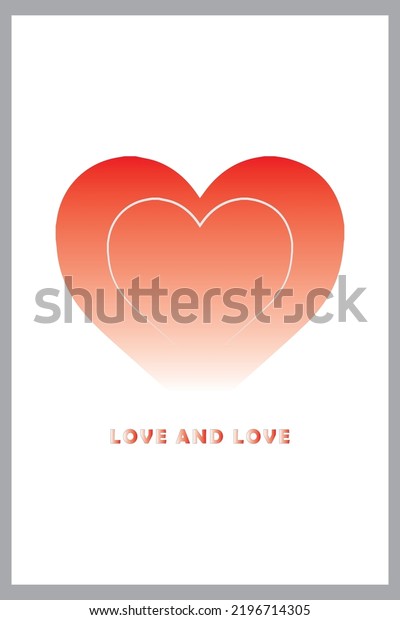 21 Create Love Red White Color Stock Vector (Royalty Free) 2196714305 ...