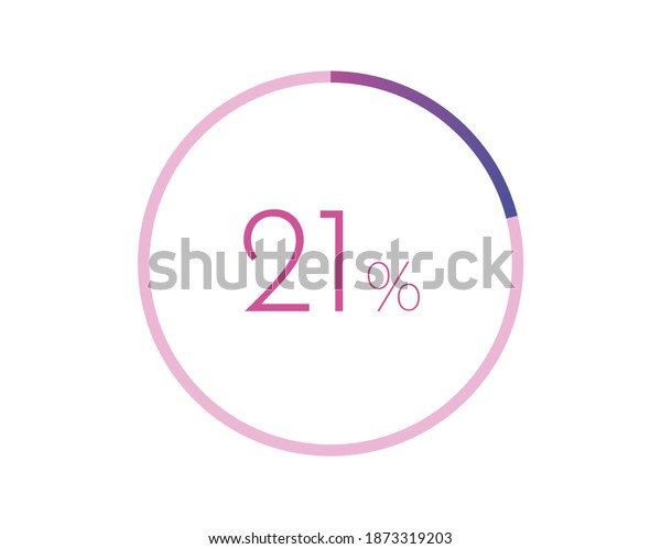 21 Percent Circle Chart Symbol 21 Stock Vector (Royalty Free ...