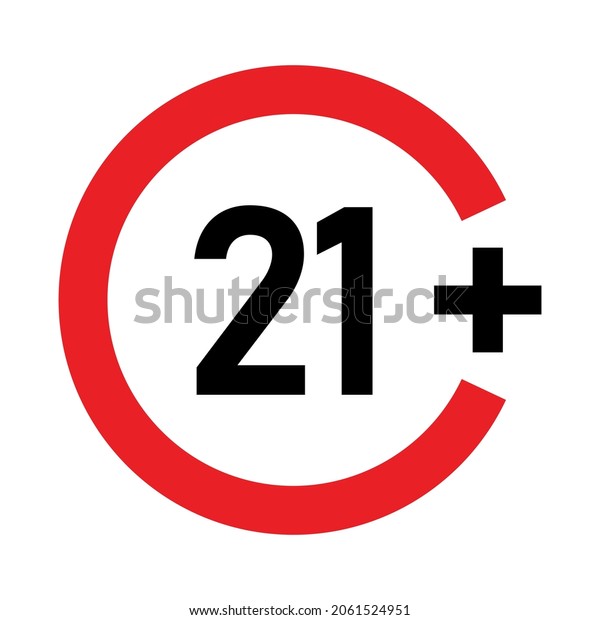 21 Plus Sign Twenty One Adults Stock Vector (Royalty Free) 2061524951 ...