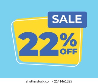 22 Off Tag Twenty Two Percent Stock Vector (Royalty Free) 2141461825 ...