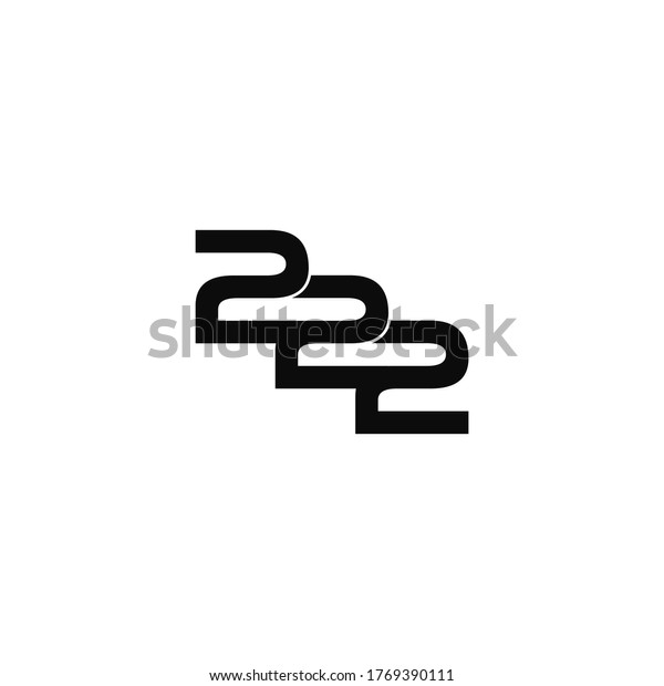 222 Letter Original Monogram Logo Design Stock Vector (Royalty Free ...