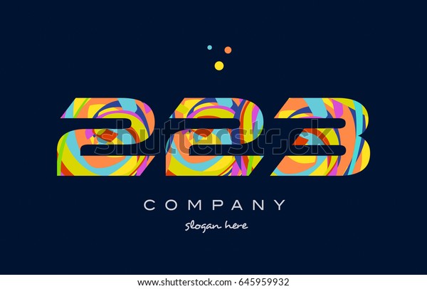 223 Number Digit Numeral Logo Colored Stock Vector (Royalty Free ...