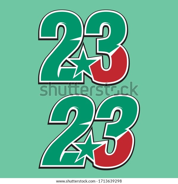 23 Racing Number Vector Illustrationeps10 Stock Vector (Royalty Free ...