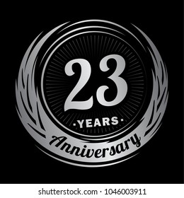 23 Years Anniversary Anniversary Logo Design Stock Vector (Royalty Free ...