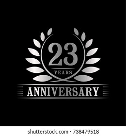 23 Years Anniversary Logo Template Stock Vector (Royalty Free ...