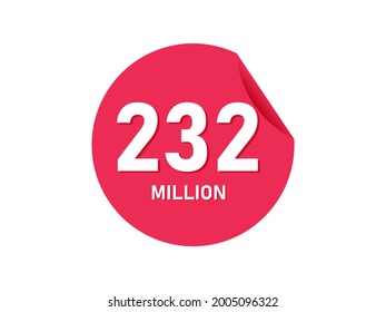 167 Number 232 Images, Stock Photos & Vectors | Shutterstock