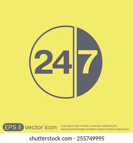 Open 247 Vector Logo Template Stock Vector (Royalty Free) 1465013168 ...