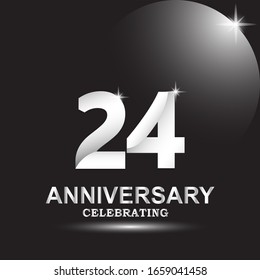 24 Anniversary Logo Vector Template Design Stock Vector (Royalty Free ...