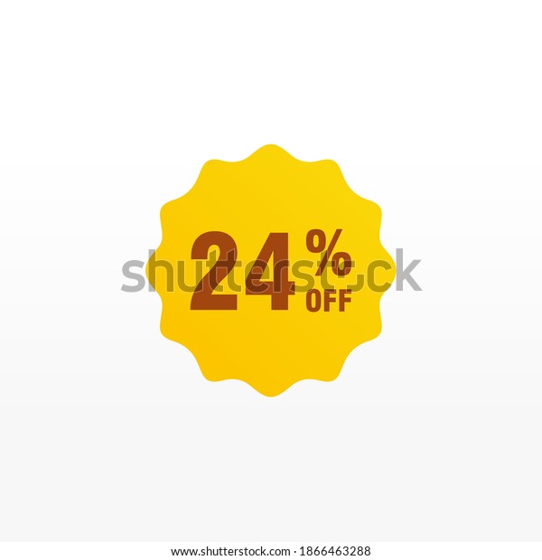 24 Discount Sales Vector Badges Labels Stock Vector (Royalty Free ...