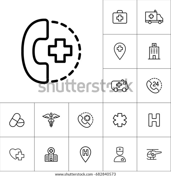 24 Hour Around Clock Medical Call Stock Vector (Royalty Free) 682840573 ...