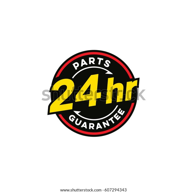 24 Hour Badges Stock Vector (Royalty Free) 607294343 | Shutterstock