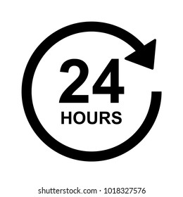 24 Hours All Day Cyclic Icon Stock Vector (Royalty Free) 599958575 ...