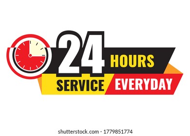 24 Hours Tag Vector Design Stock Vector (Royalty Free) 1779851774 ...
