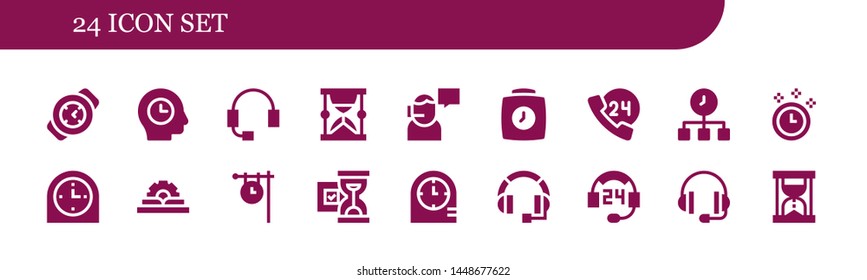 24 Icon Set 18 Filled 24 Stock Vector (Royalty Free) 1448677622 ...