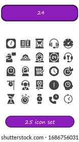 24 Icon Set 25 Filled 24 Stock Vector (Royalty Free) 1686756031 ...