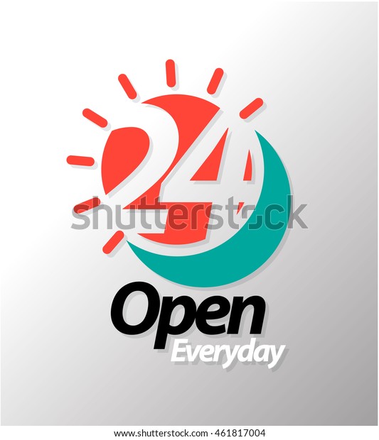 24 Open Everyday Graphic Icon Vector Stock Vector (Royalty Free) 461817004