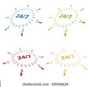 792 24x7 Stock Vectors, Images & Vector Art | Shutterstock