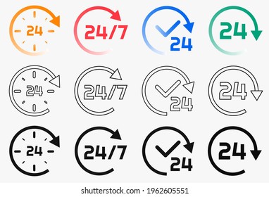 247 Icon Vector Set Service Open Stock Vector (Royalty Free) 1962605551 ...
