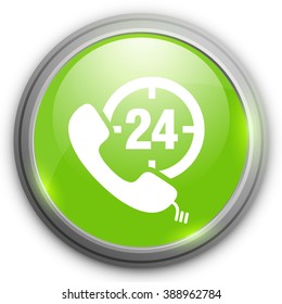 24h Call Center Icon Stock Vector (Royalty Free) 388962784 | Shutterstock