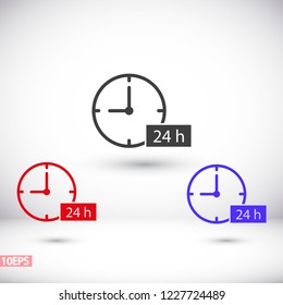 Four Colorful Clock Faces Time Indication: стоковая векторная графика ...