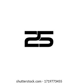 25 Letter Original Monogram Logo Design Stock Vector (Royalty Free ...