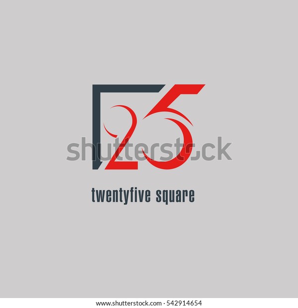 25 Number Logo Design Vector Element Stock Vector (Royalty Free ...