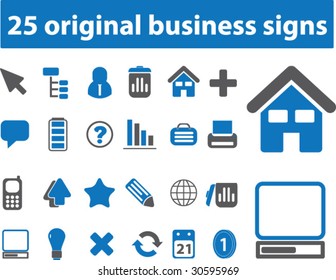 25 Professional Business Icons Vector Stock Vector (Royalty Free) 34796107