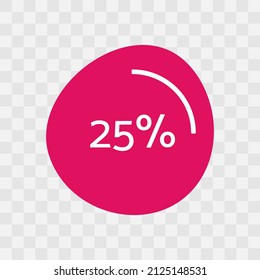 50 Percent Isolated Pie Chart Percentage Stock Vector (Royalty Free ...