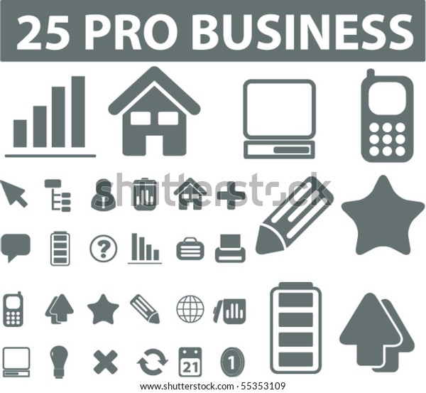 25 Pro Business Signs Vector Stock Vector (Royalty Free) 55353109 ...