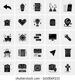 25 Universal Icons Vector Illustration Stock Vector (Royalty Free ...