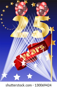 25 Years Celebration Stock Vector (Royalty Free) 130069424 | Shutterstock