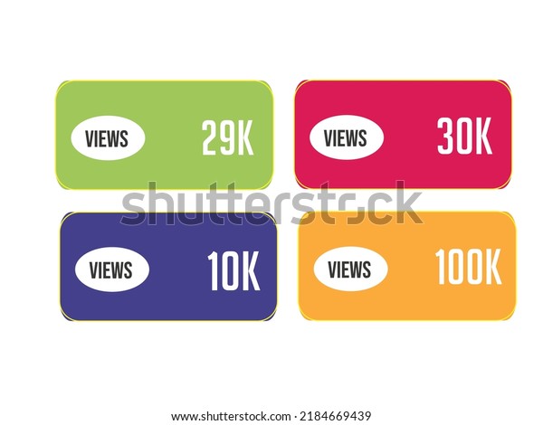 26 K Views Views Sign Label Stock Vector (Royalty Free) 2184669439 ...