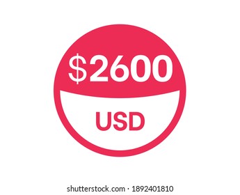 2600 usd 1 รายการ ภาพ ภาพสต็อกและเวกเตอร์ | Shutterstock