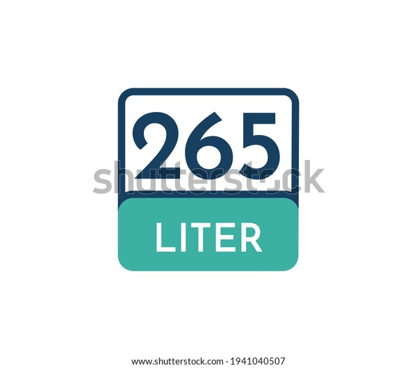 1 265 Liter Icon Images, Stock Photos & Vectors | Shutterstock