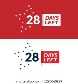 28 Days Left Sign Emblem Label Stock Vector (Royalty Free) 1298060929 ...