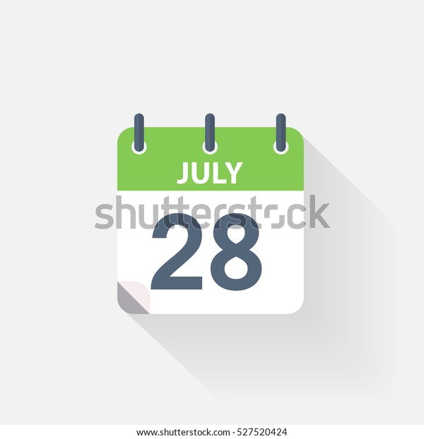 28 July Calendar Icon Stock Vector (Royalty Free) 527520424 | Shutterstock