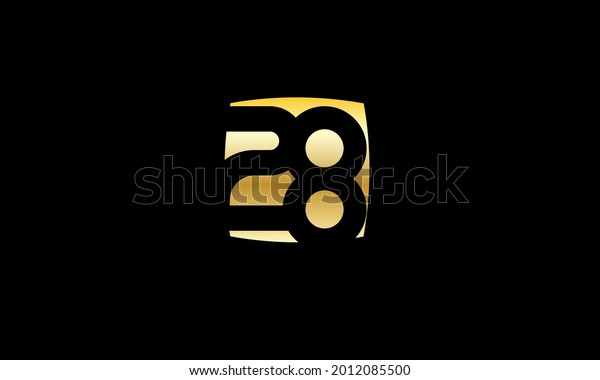 28 Number Gold Modern Logo Stock Vector (Royalty Free) 2012085500 ...