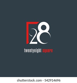 28 Number Logo Design Vector Element Stock Vector (Royalty Free ...