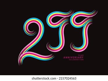 299 Number Design Vector Graphic T Stock Vector (Royalty Free ...