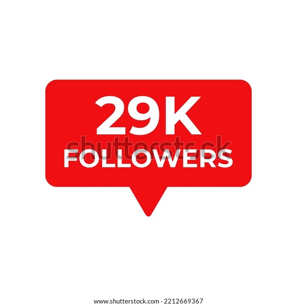 29k Followers Red Vector Icon Stamplogoillustration Stock Vector ...