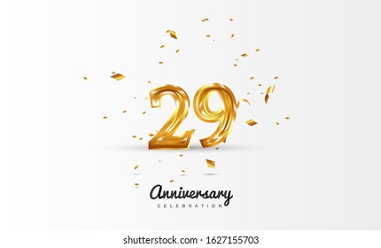 29th Anniversary Celebration Vector Background By Stock Vector (Royalty ...
