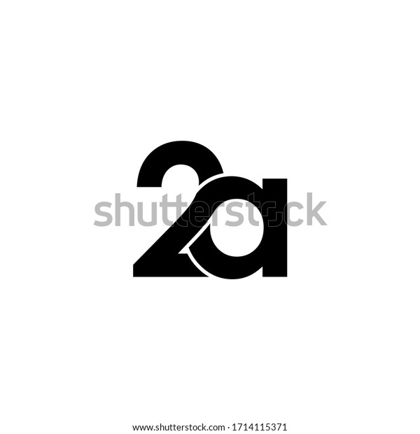 2a Letter Original Monogram Logo Design Stock Vector (Royalty Free ...