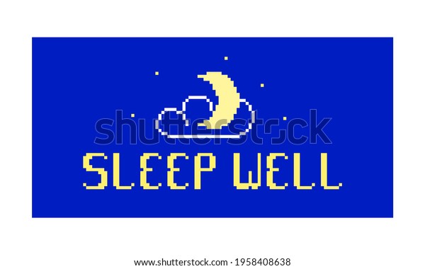 2d 8 Bit Pixel Art Sleep Stock Vector (Royalty Free) 1958408638 ...