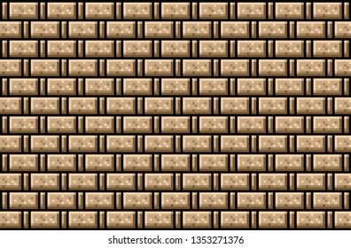 2d Brick Wall Texture Assets Game Stock Vector (Royalty Free) 1353271376