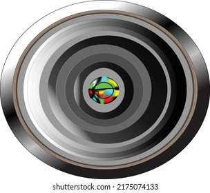 2d Camera Lens Digital Photography Stock Vector (Royalty Free ...