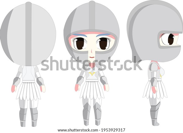 2d Character 2d Game Each Body Stock Vector (Royalty Free) 1953929317 ...