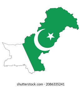 1,092 Pakistan flag outline Images, Stock Photos & Vectors | Shutterstock